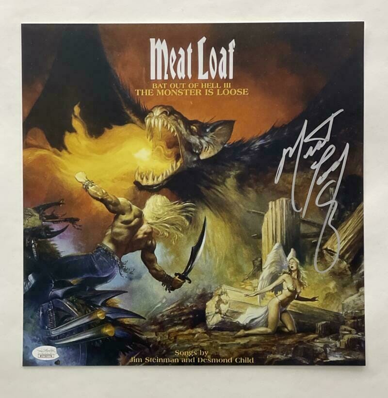 MEAT LOAF SIGNED AUTOGRAPH 12X12 ALBUM FLAT - BAT OUT OF HELL III W/ JSA WITNESS | Autographia