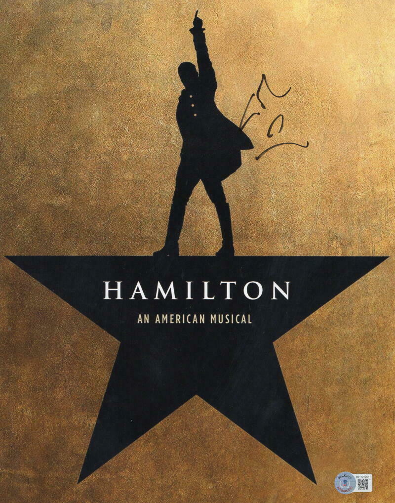 LIN MANUEL MIRANDA SIGNED 11X14 PHOTO ALEXANDER HAMILTON AUTOGRAPH ...