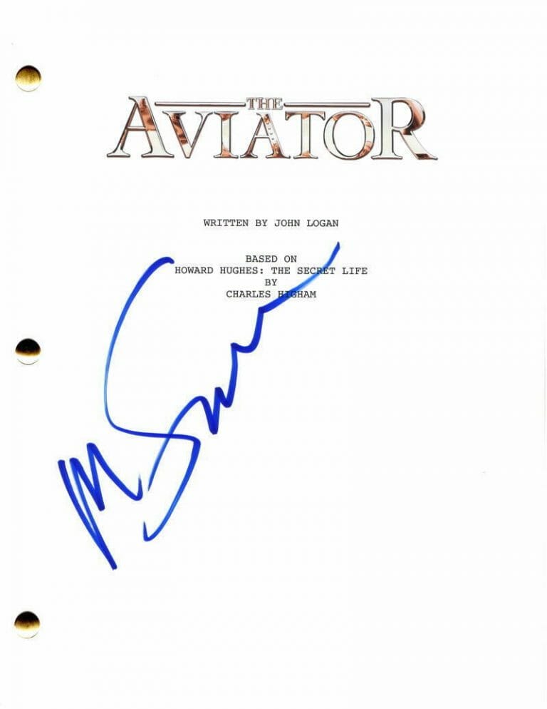 MARTIN SCORSESE SIGNED AUTOGRAPH THE AVIATOR FULL MOVIE SCRIPT LEONARDO DICAPRIO | Autographia