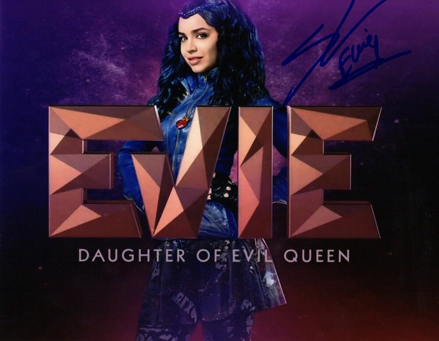 Sofia Carson Signed 8x10 Photo Evie Disney Descendants 3 Coa Autographia
