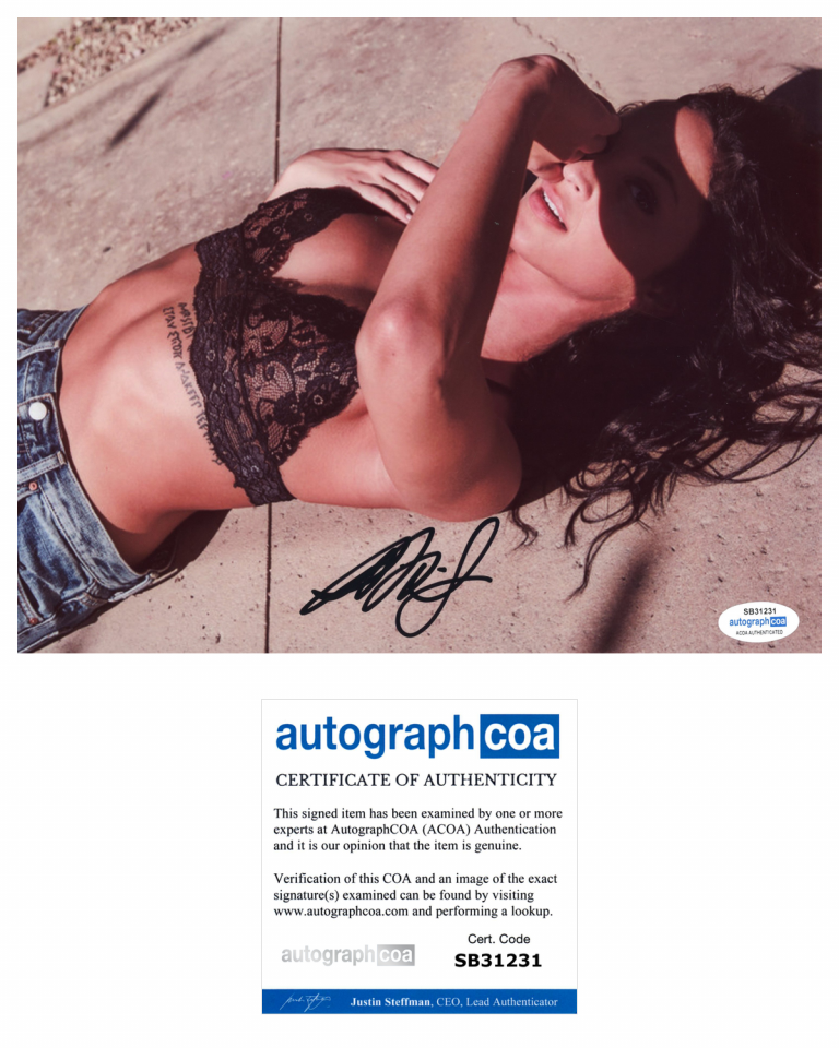 Ruby Modine Signed 8x10 Photo Happy Death Day Shameless Actress Sexy ACOA COA | Autographia