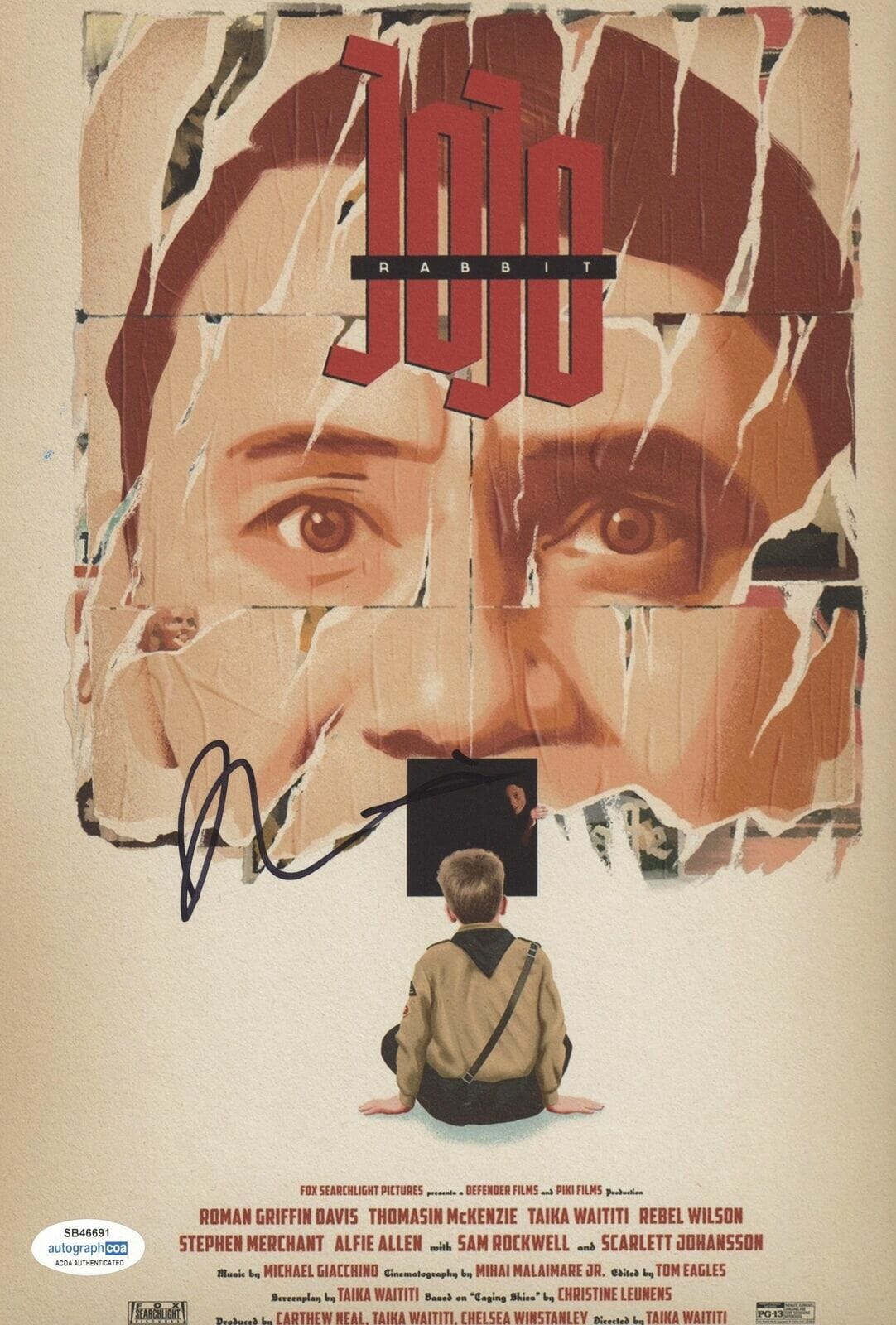 Taika Waititi "Jojo Rabbit" Director AUTOGRAPH Signed 8x12 Photo ACOA ...