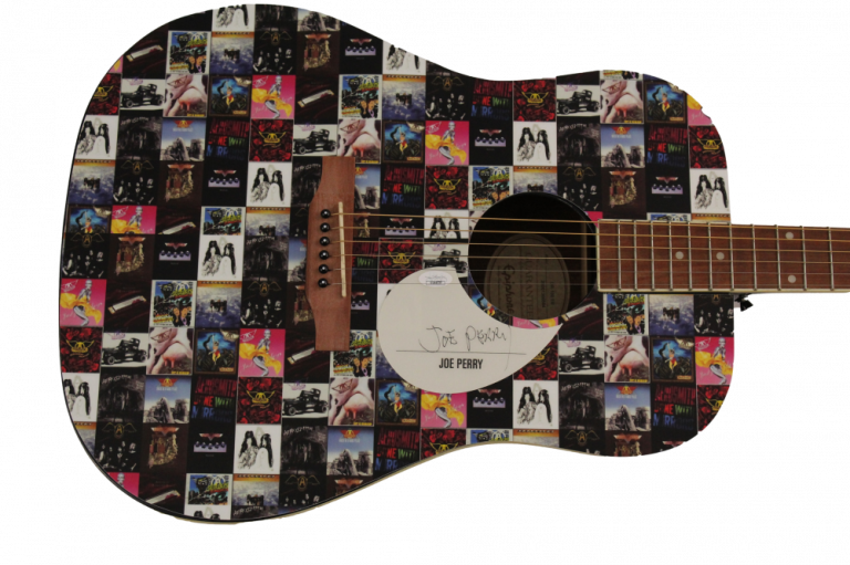 Joe Perry Signed Autograph Custom 11 Epiphone Acoustic Guitar Aerosmith Jsa Coa Autographia