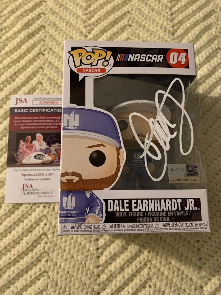 Dale Earnhardt Jr Signed Funko Pop 04 JSA Authentication COA Nascar Nationwide Opens in a new ...