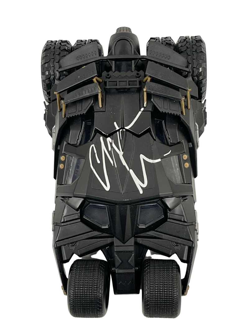 CHRISTIAN BALE SIGNED BATMOBILE DARK KNIGHT 1:24 DIECAST AUTOGRAPH ...