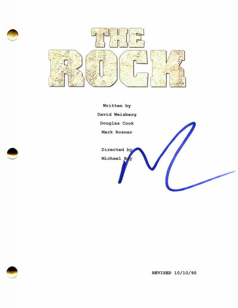 NICOLAS NIC CAGE SIGNED AUTOGRAPH THE ROCK FULL MOVIE SCRIPT - W/ SEAN ...