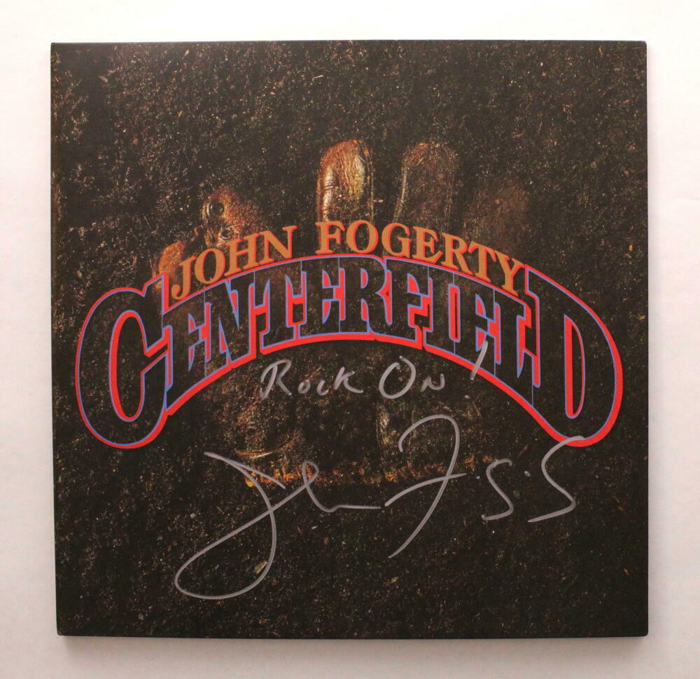JOHN FOGERTY SIGNED AUTOGRAPH ALBUM VINYL RECORD - CCR CENTERFIELD W ...