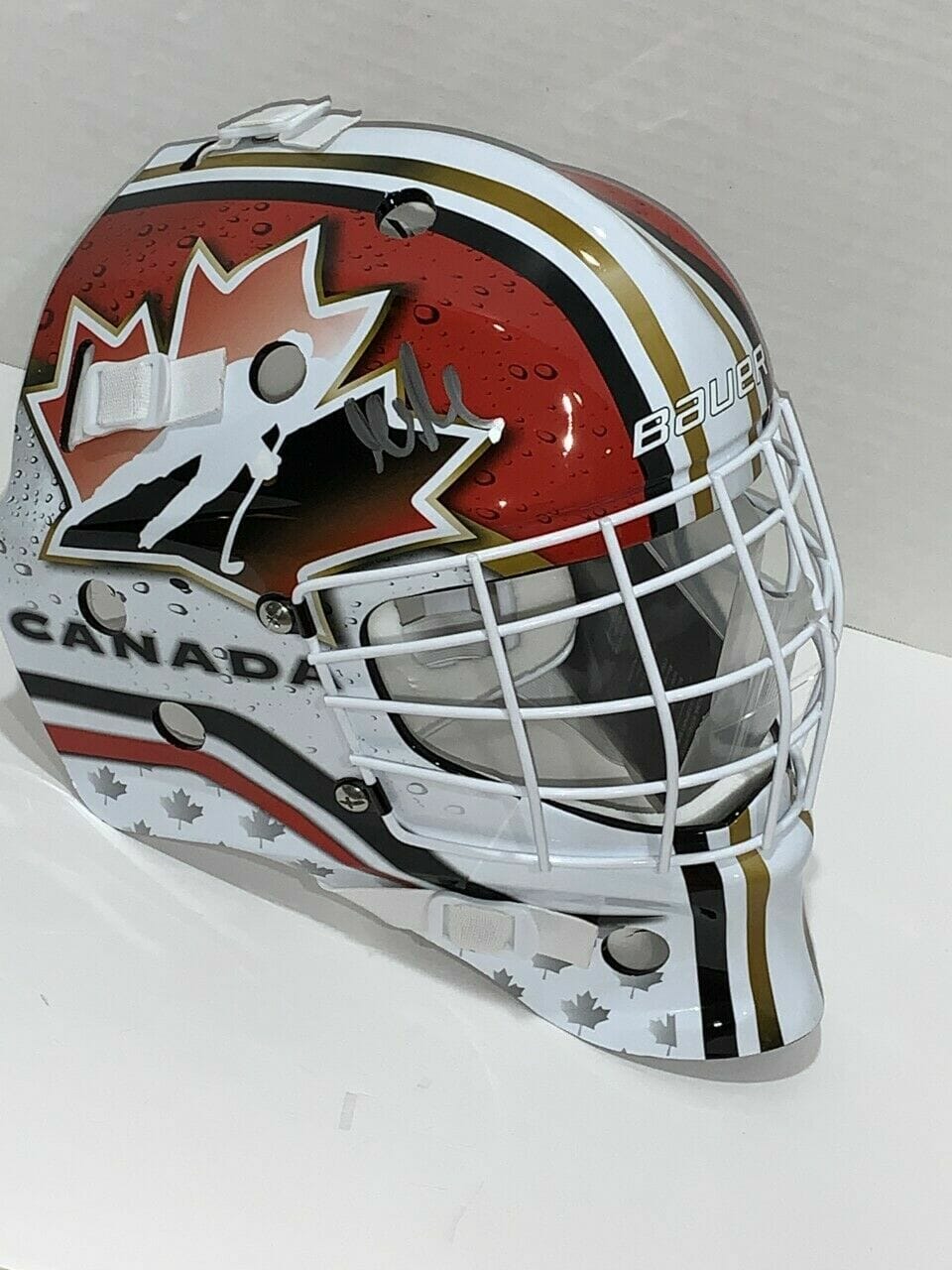 MARTIN BRODEUR SIGNED TEAM CANADA FULL SIZE GOALIE MASK DEVILS VERY ...