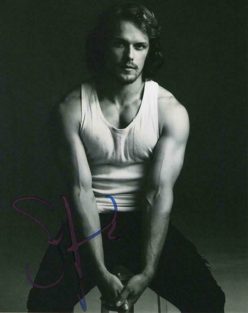SAM HEUGHAN SIGNED AUTOGRAPH 8X10 PHOTO - SEXY JAMIE FRASER, OUTLANDER ...