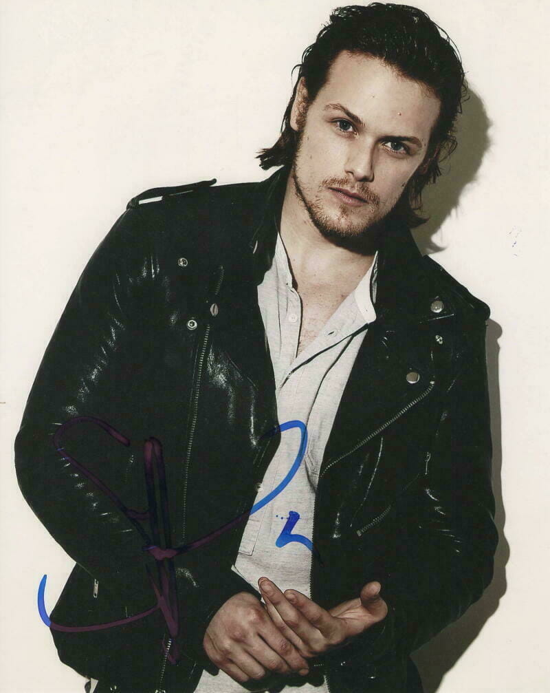 SAM HEUGHAN SIGNED AUTOGRAPH 8X10 PHOTO - SEXY JAMIE FRASER, OUTLANDER ...