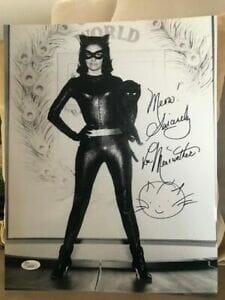 LEE MERIWETHER HAND SIGNED 11x14 PHOTO SEXY BODY BATMAN'S CATWOMAN JSA ...