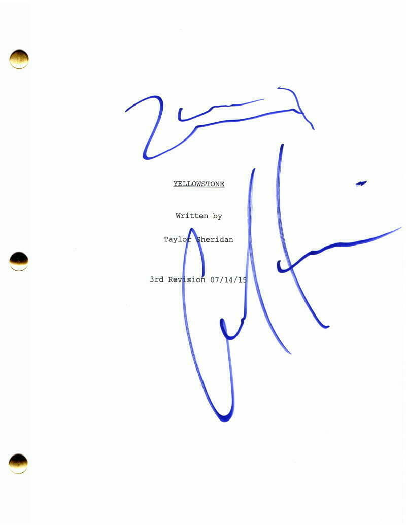 COLE HAUSER SIGNED AUTOGRAPH YELLOWSTONE FULL PILOT SCRIPT - RIP ...