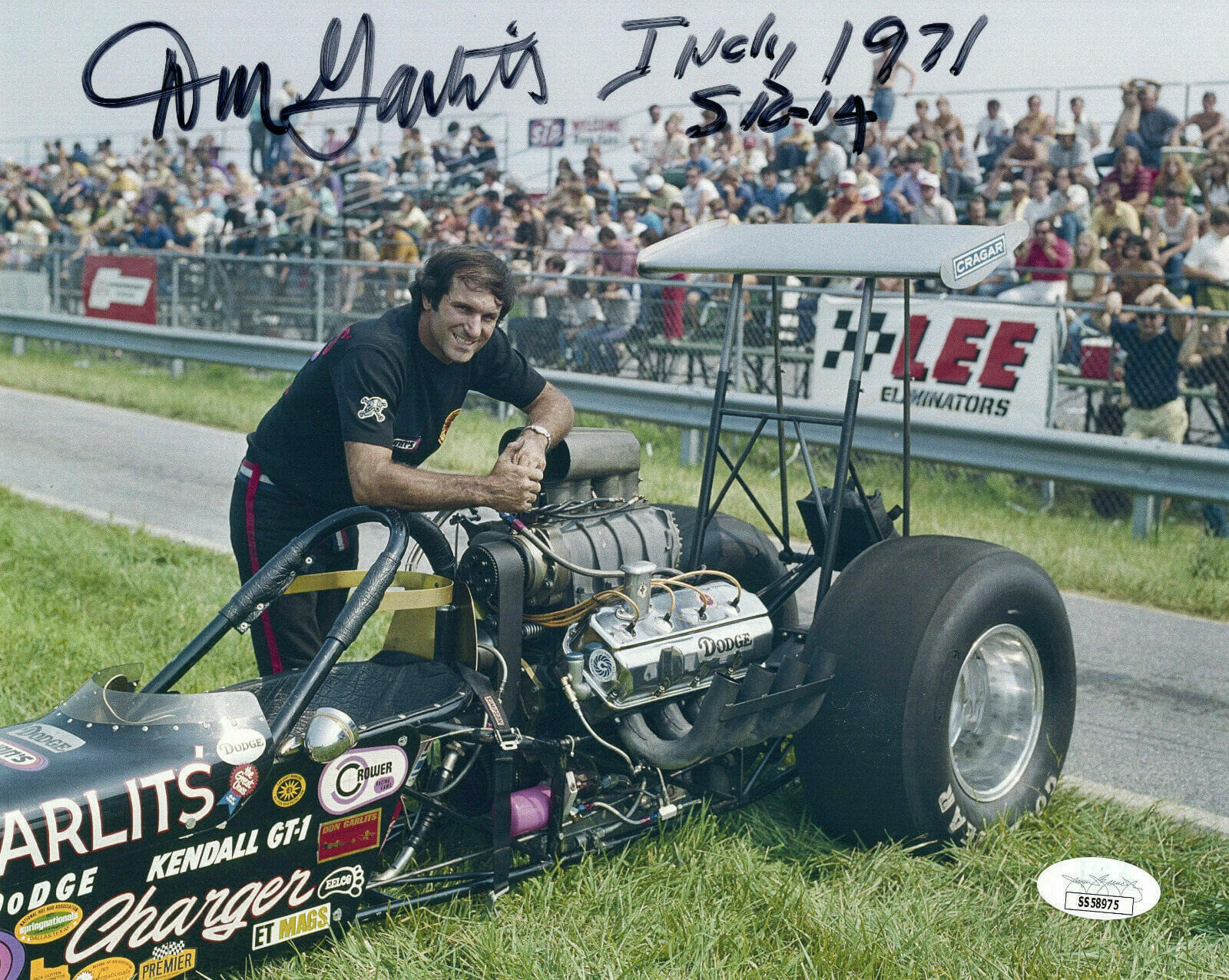 DON GARLITS HAND SIGNED 8x10 COLOR PHOTO NHRA RACING LEGEND FROM 1971 ...