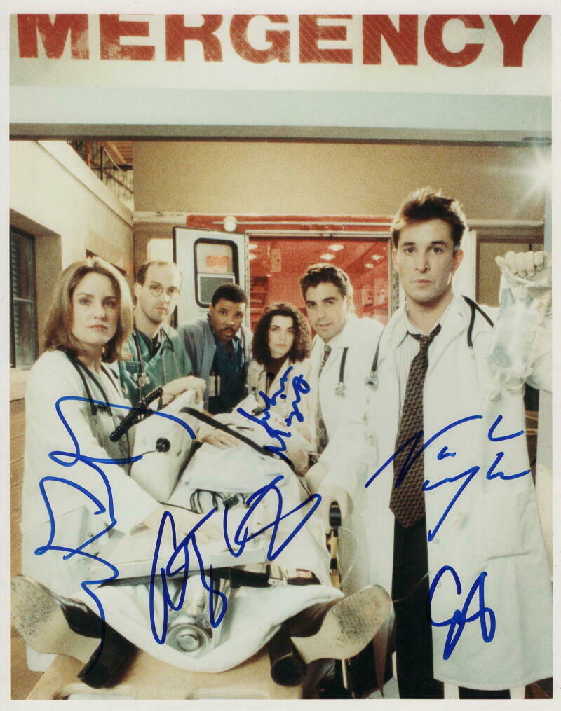 ER CAST (X5) SIGNED AUTOGRAPH 8X10 PHOTO - GEORGE CLOONEY, MARGULIES ...
