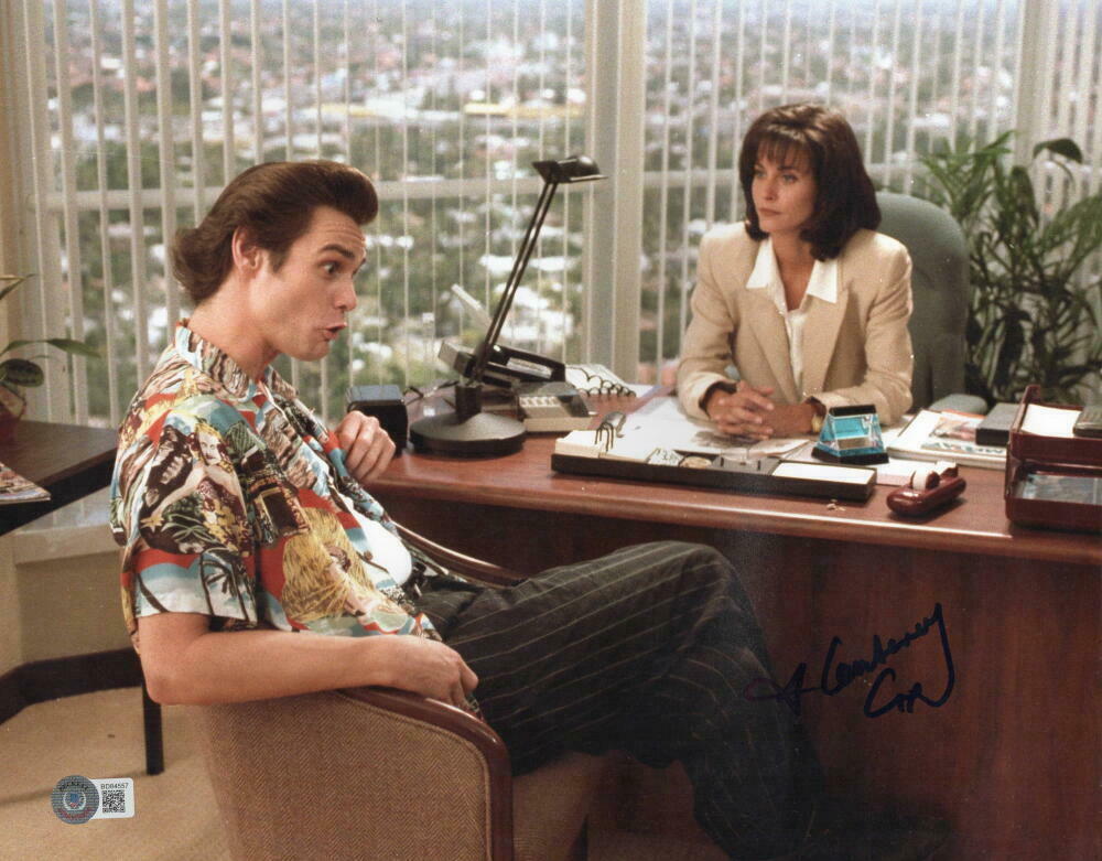 COURTENEY COX SIGNED 11X14 PHOTO ACE VENTURA AUTHENTIC AUTOGRAPH ...