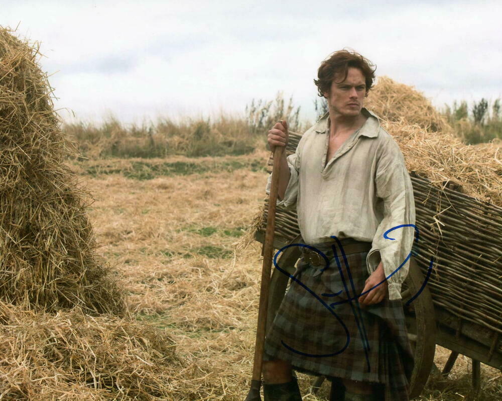 SAM HEUGHAN SIGNED AUTOGRAPH 8X10 PHOTO - SEXY JAMIE FRASER, OUTLANDER ...