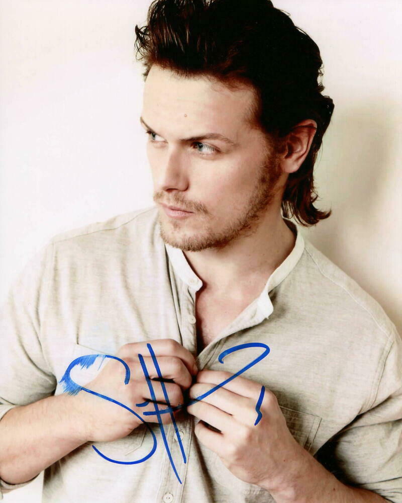 SAM HEUGHAN SIGNED AUTOGRAPH 8X10 PHOTO - SEXY JAMIE FRASER, OUTLANDER ...