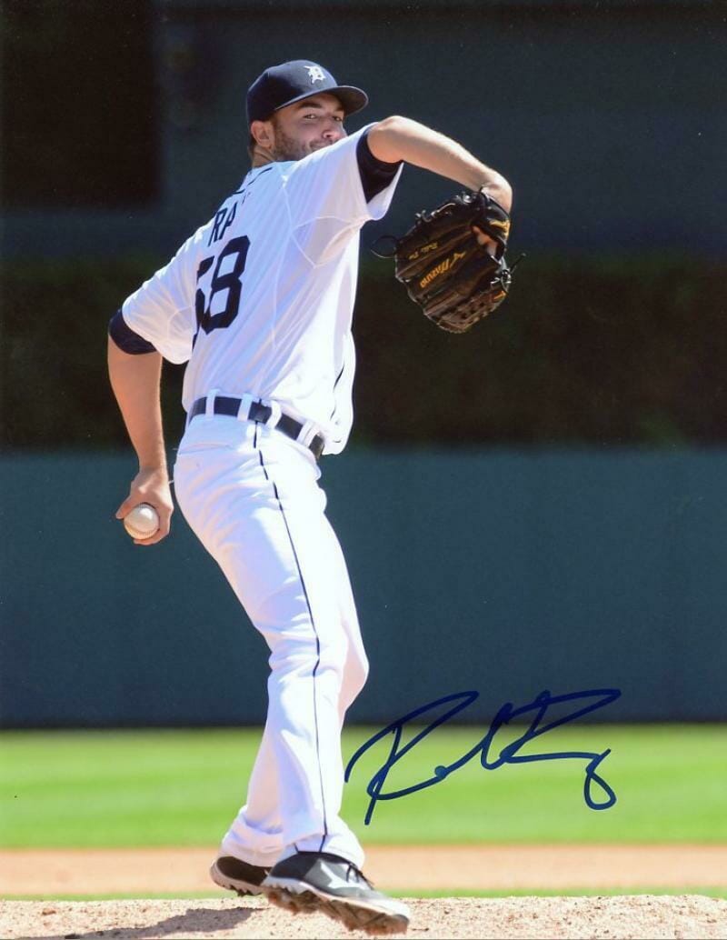 ROBBIE RAY DETROIT TIGERS ON MOUND SIGNED 8X10 PHOTO W/COA | Autographia