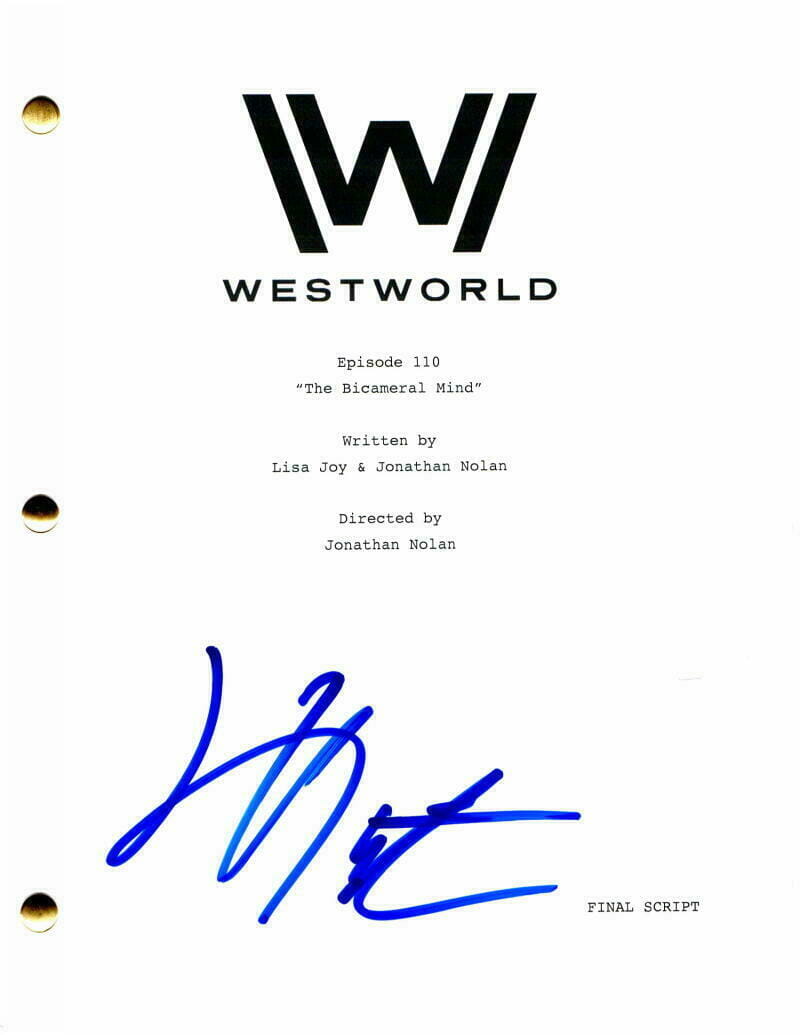 JEFFREY WRIGHT SIGNED AUTOGRAPH WESTWORLD FULL EPISODE SCRIPT - THE ...