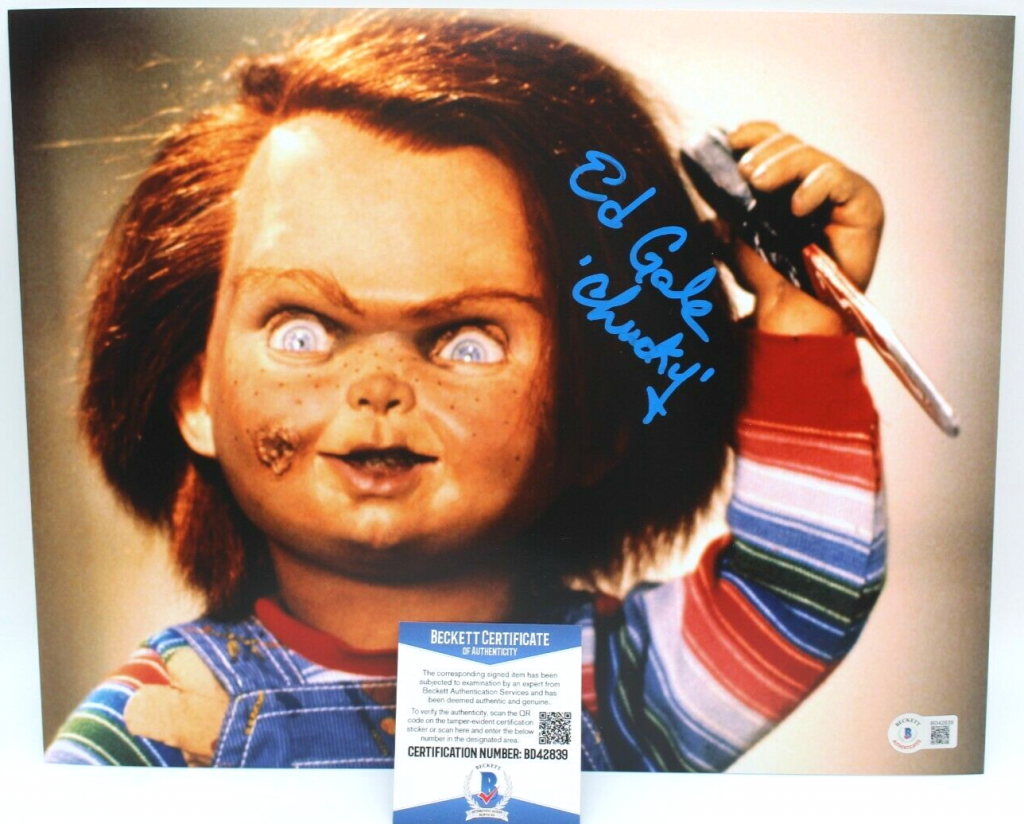 Ed Gale Signed Child's Play Movie Chucky 11x14 Photo w/Beckett COA ...