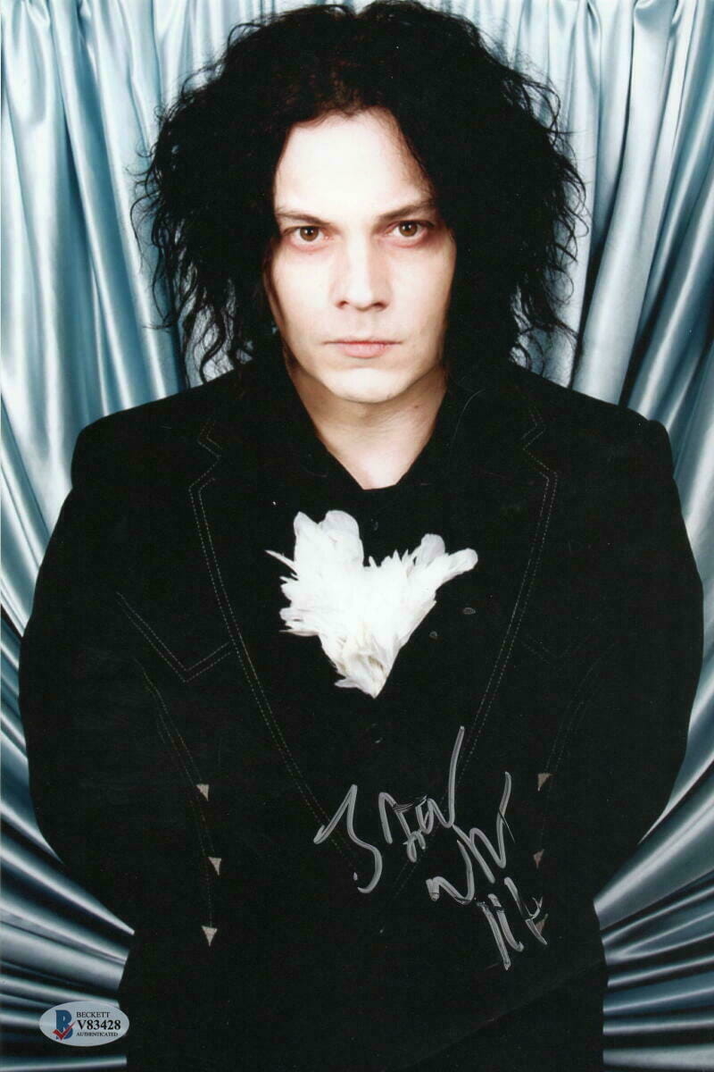 JACK WHITE SIGNED AUTOGRAPH 8X12 PHOTO - THE WHITE STRIPES, VERY RARE W ...