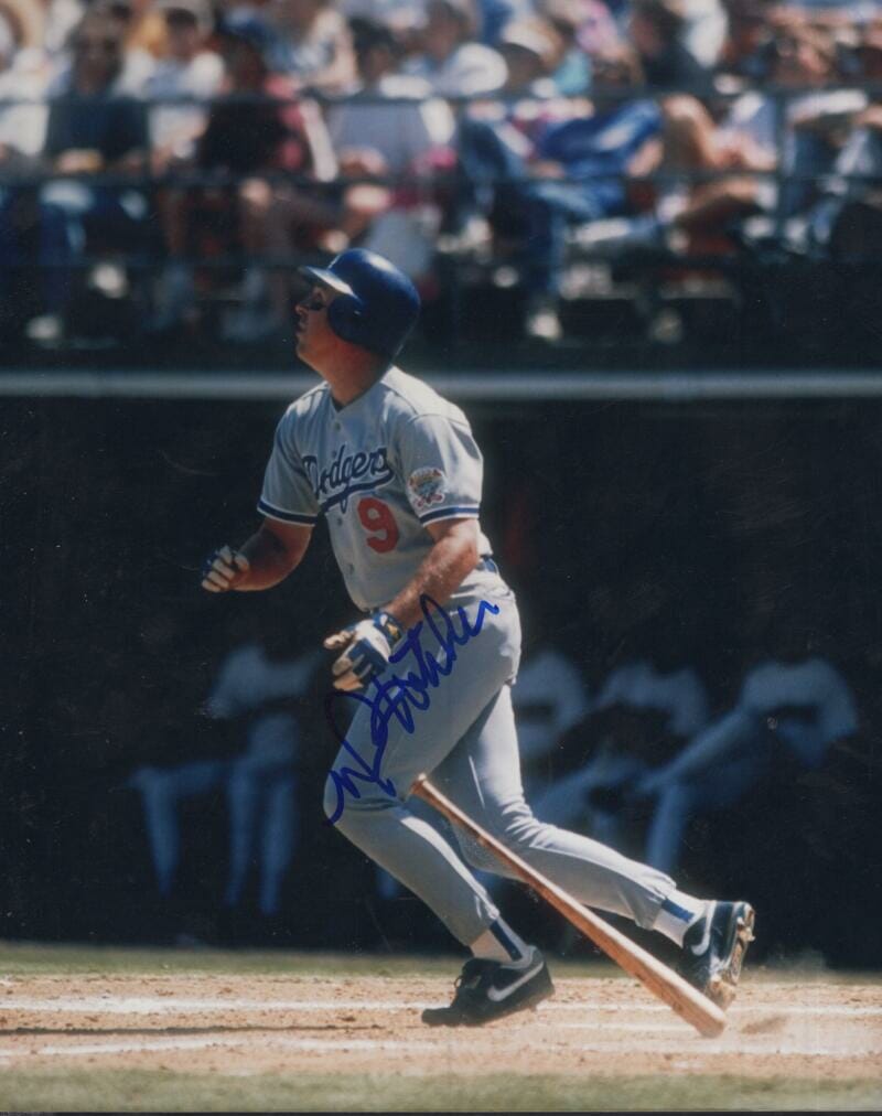 MICKEY HATCHER LOS ANGELES DODGERS SIGNED AUTOGRAPHED 8X10 PHOTO W/ COA ...