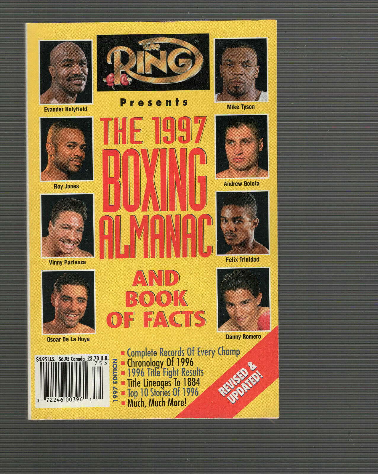 1997 BOXING RING ALMANAC BOOK OF FACTS HOLYFIELD COVER PERFECT ...