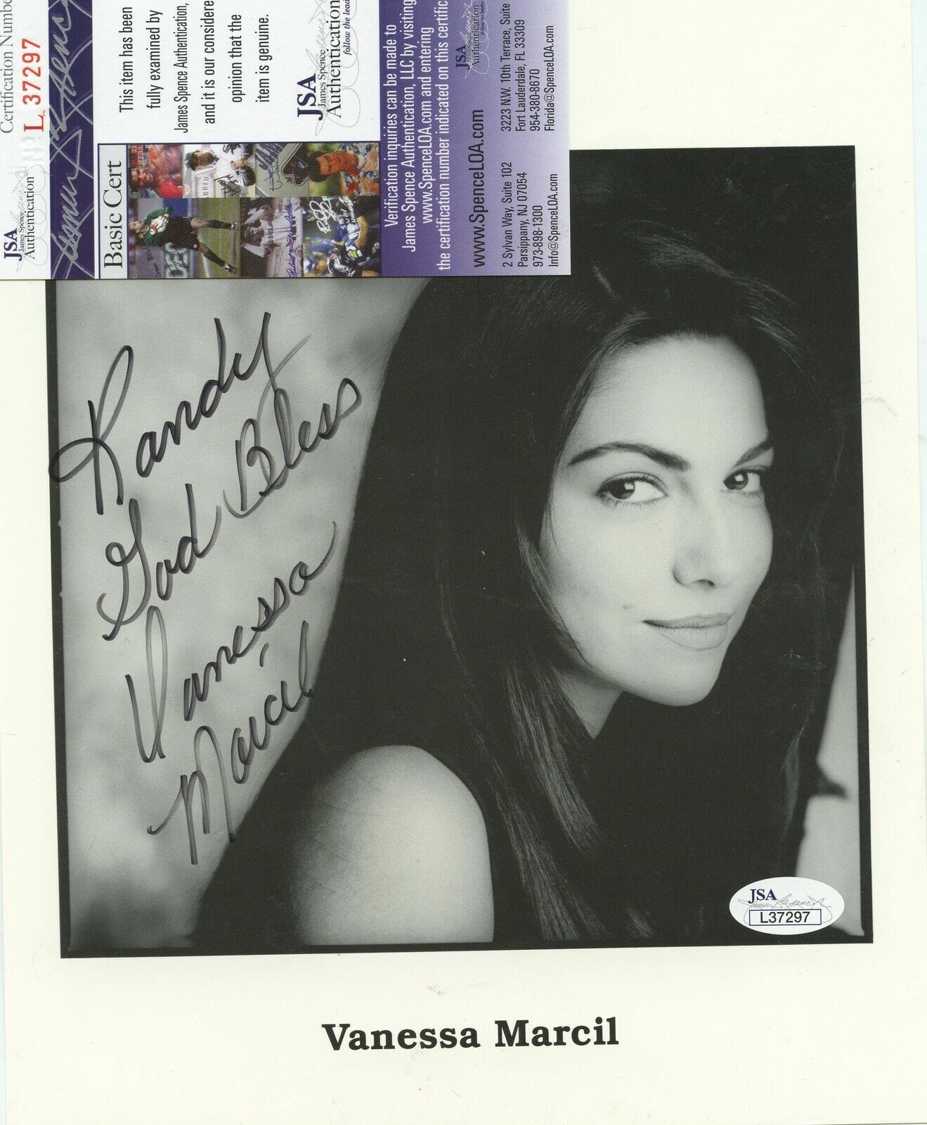 VANESSA MARCIL ACTRESS SIGNED AUTOGRAPHED 8X10 PHOTO JSA L37297 ...