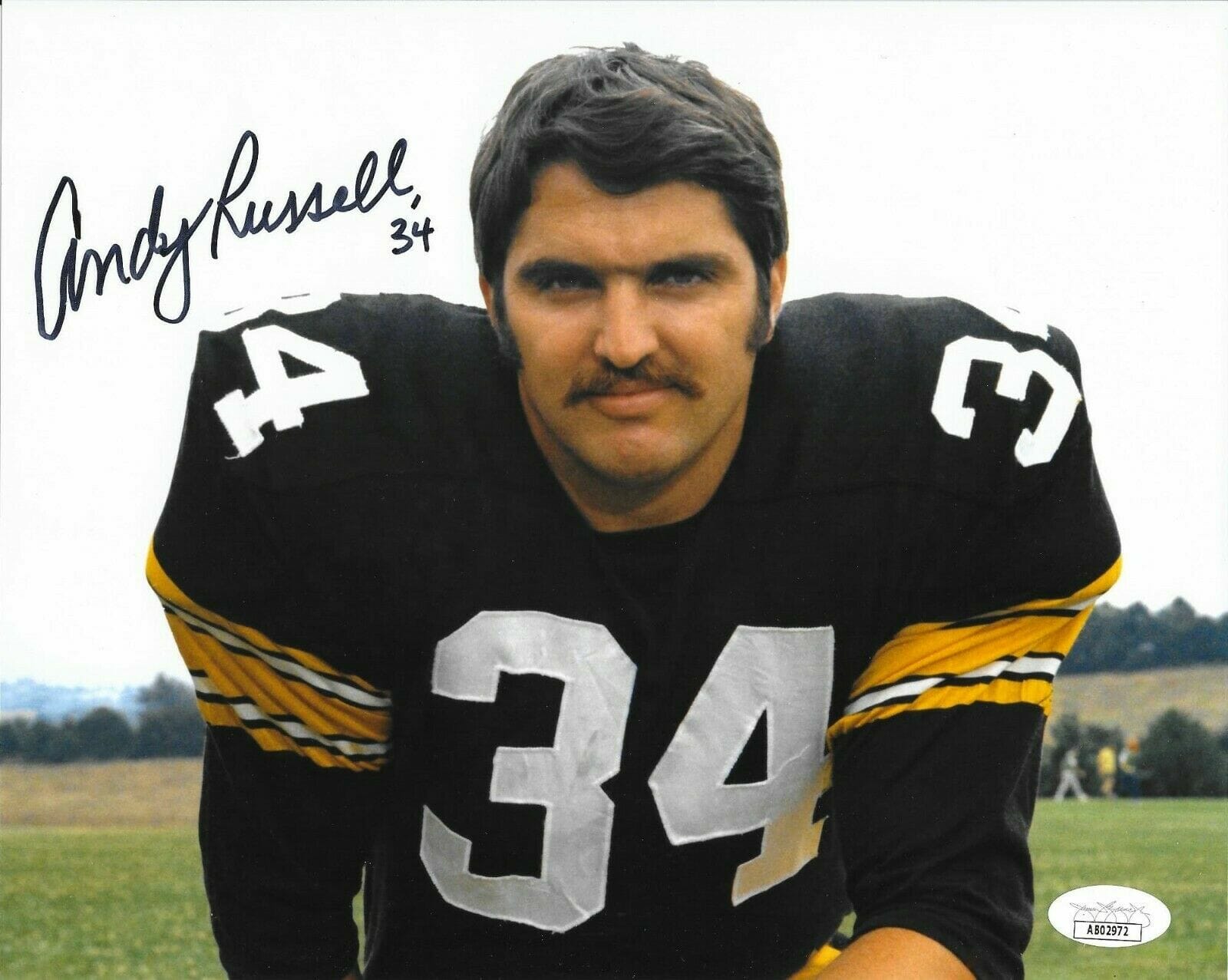 Andy Russell signed Pittsburgh Steelers 8x10 photo autographed 2 JSA ...