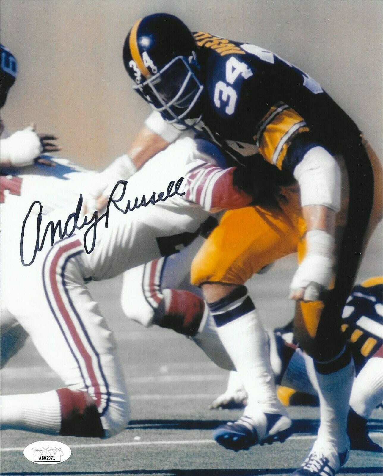 Andy Russell signed Pittsburgh Steelers 8x10 photo autographed 3 JSA ...