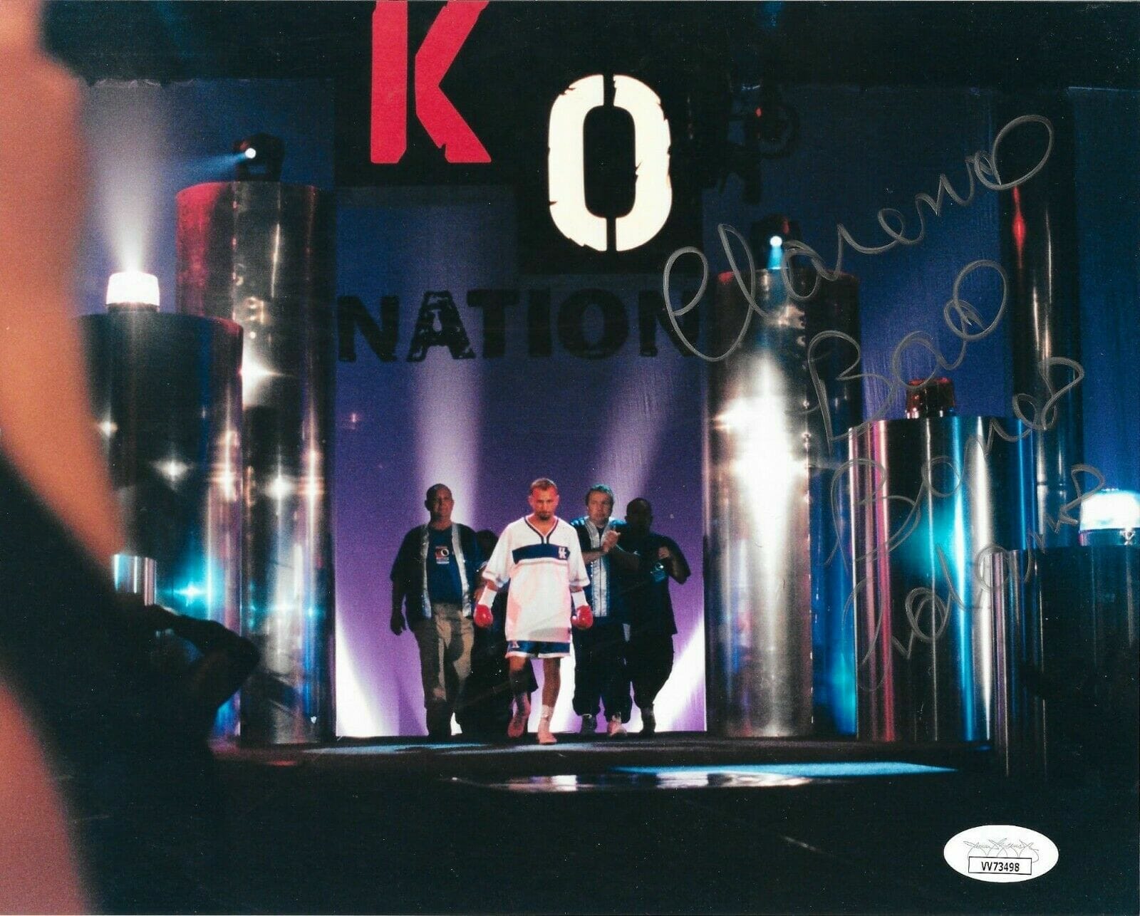 Clarence Adams Bones signed Boxing 8x10 photo autographed 5 JSA ...