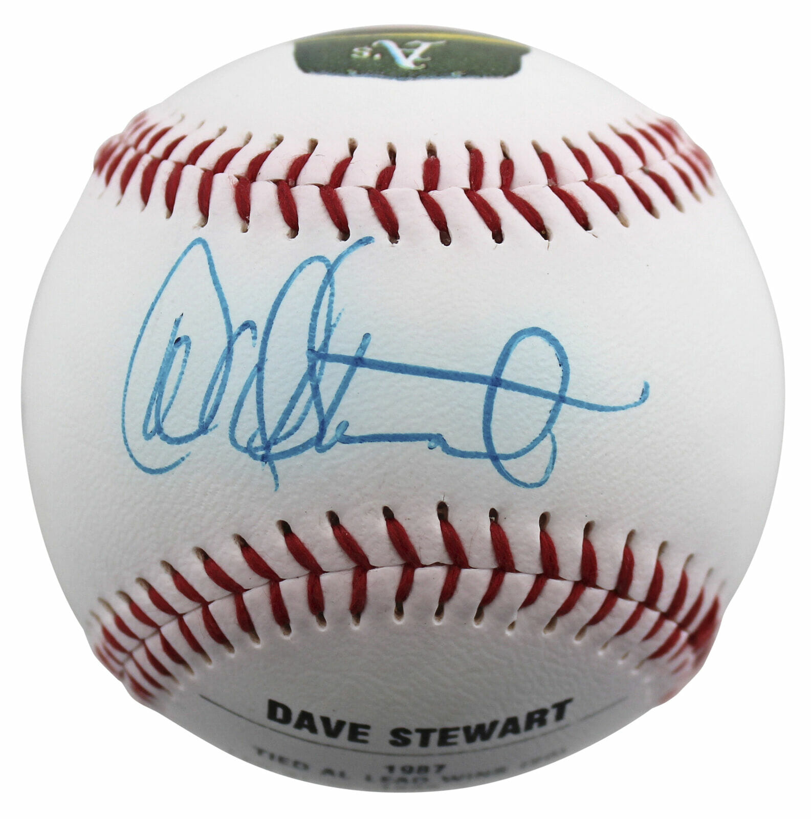 Athletics Dave Stewart Signed 1989 All Star Game Logo Fotoball BAS # ...