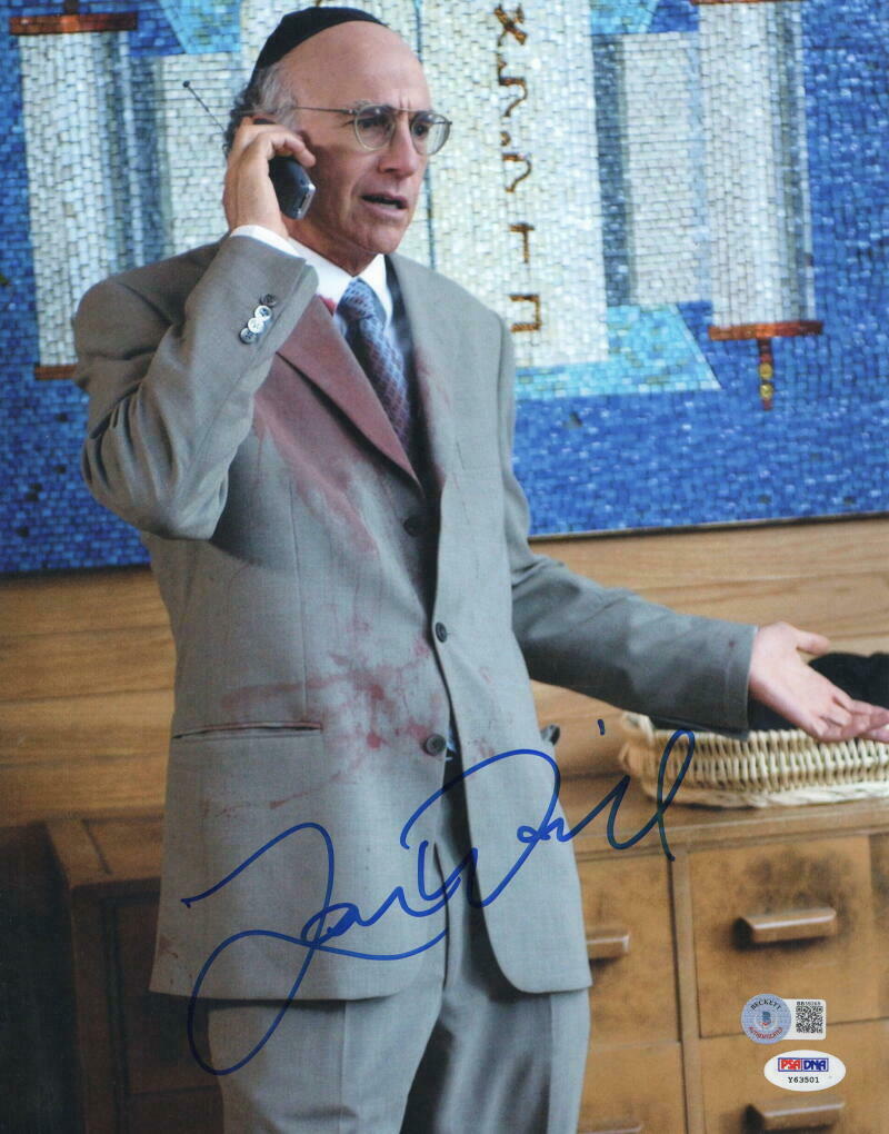 LARRY DAVID SIGNED 11X14 PHOTO CURB YOUR ENTHUSIASM SEINFELD AUTOGRAPH ...