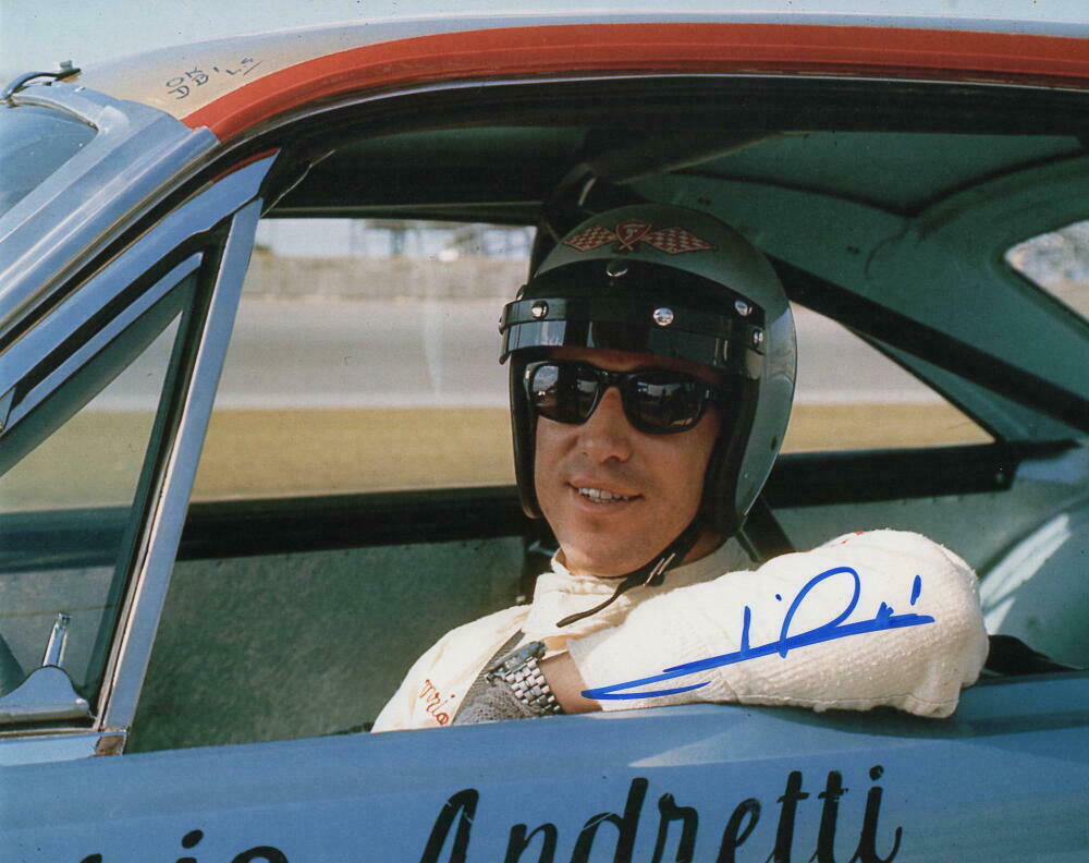 MARIO ANDRETTI SIGNED AUTOGRAPH 8X10 PHOTO - NASCAR, FORMULA ONE RACING ...
