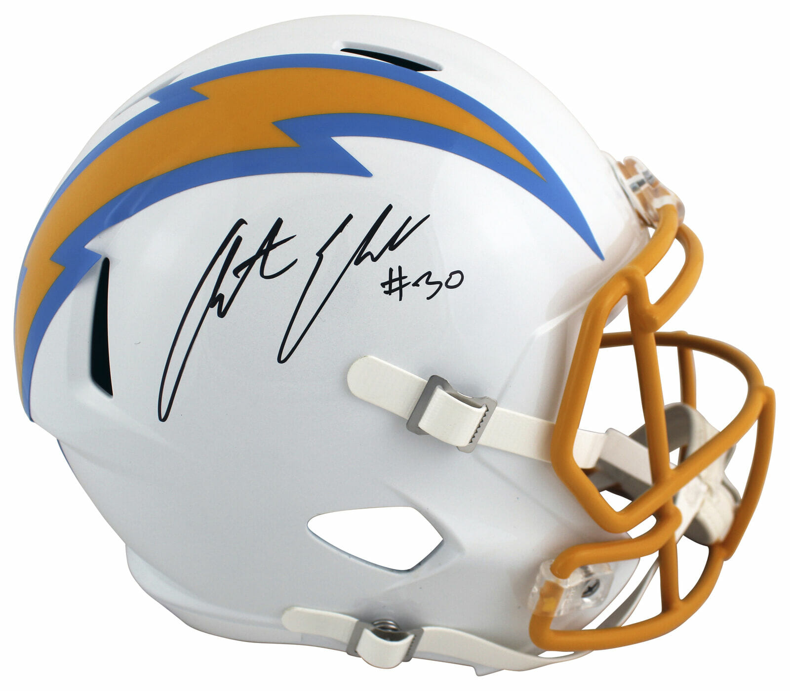 Chargers Austin Ekeler Authentic Signed Full Size Speed Rep Helmet BAS ...