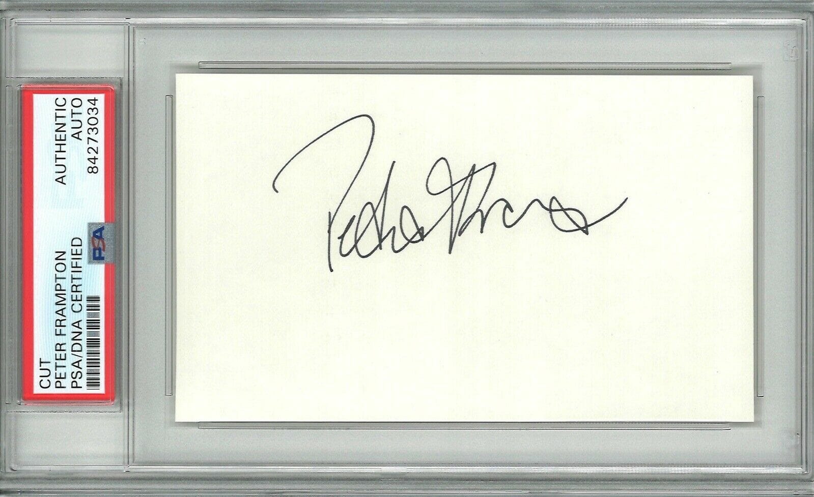 PETER FRAMPTON SIGNED CUT SIGNATURE PSA DNA 84273034 Opens in a new ...