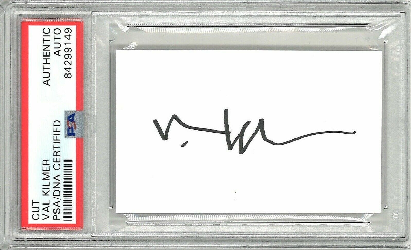VAL KILMER SIGNED CUT SIGNATURE PSA DNA 84299149 TOP GUN TOMBSTONE ...