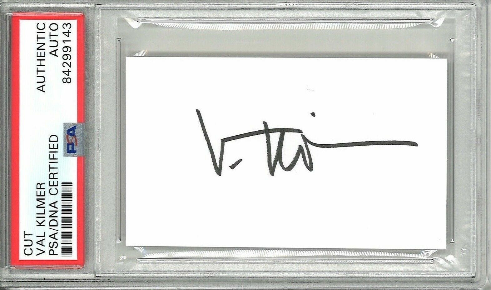 VAL KILMER SIGNED CUT SIGNATURE PSA DNA 84299143 TOP GUN TOMBSTONE ...