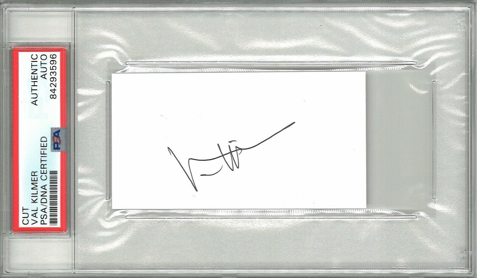 VAL KILMER SIGNED CUT SIGNATURE PSA DNA 84293596 TOP GUN TOMBSTONE ...