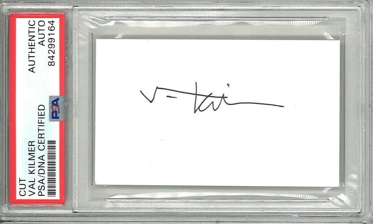 VAL KILMER SIGNED CUT SIGNATURE PSA DNA 84299164 TOP GUN TOMBSTONE ...