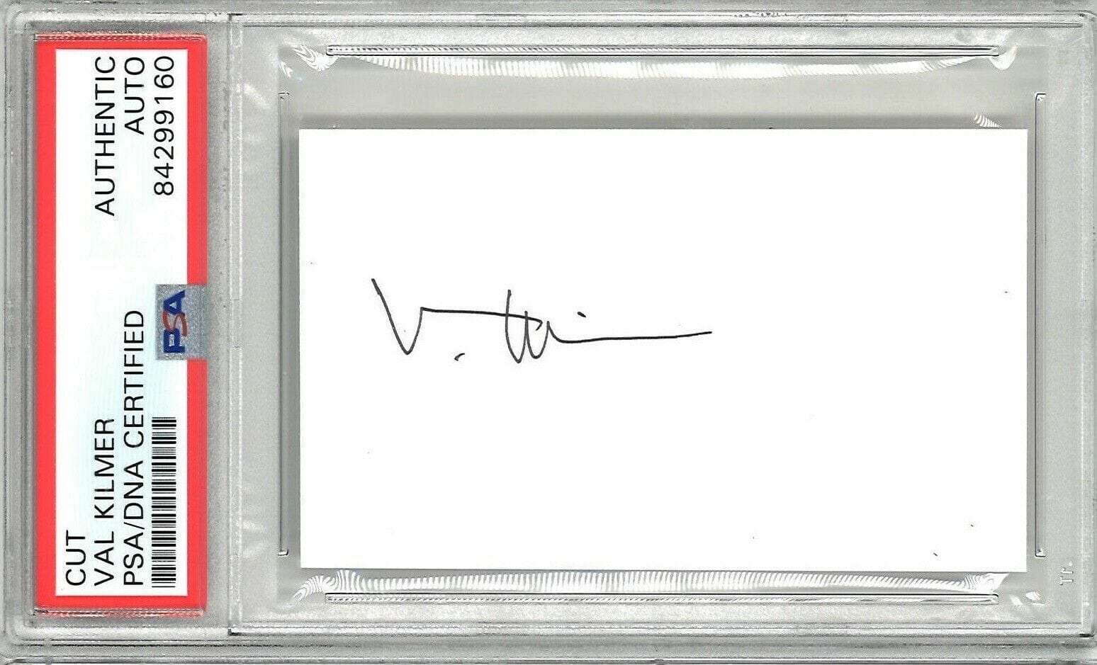VAL KILMER SIGNED CUT SIGNATURE PSA DNA 84299160 TOP GUN TOMBSTONE ...
