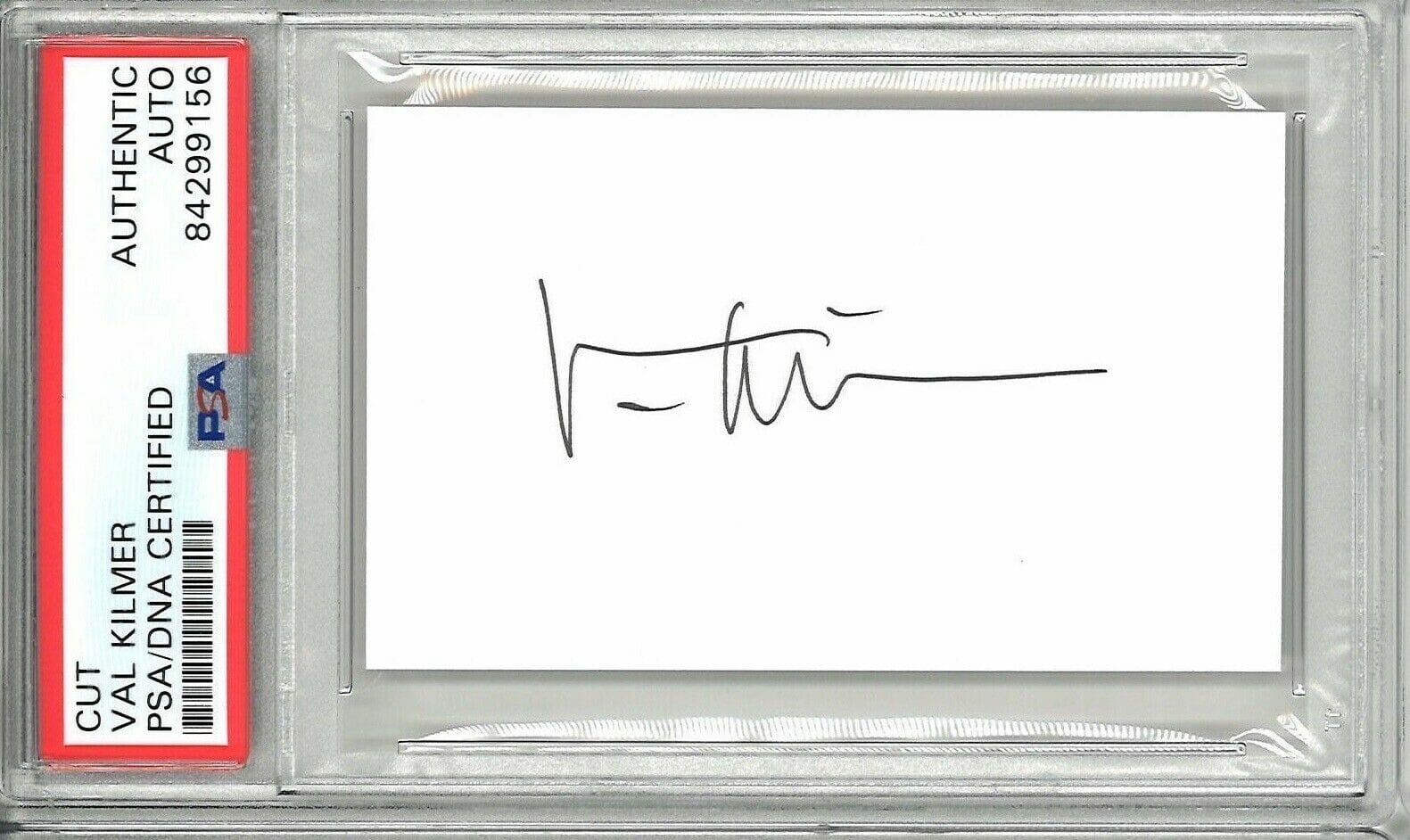 VAL KILMER SIGNED CUT SIGNATURE PSA DNA 84299156 TOP GUN TOMBSTONE ...