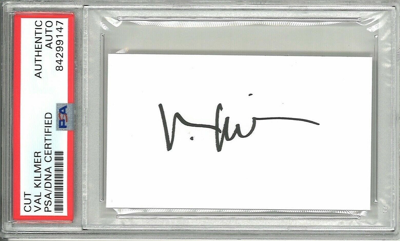 VAL KILMER SIGNED CUT SIGNATURE PSA DNA 84299147 TOP GUN TOMBSTONE ...
