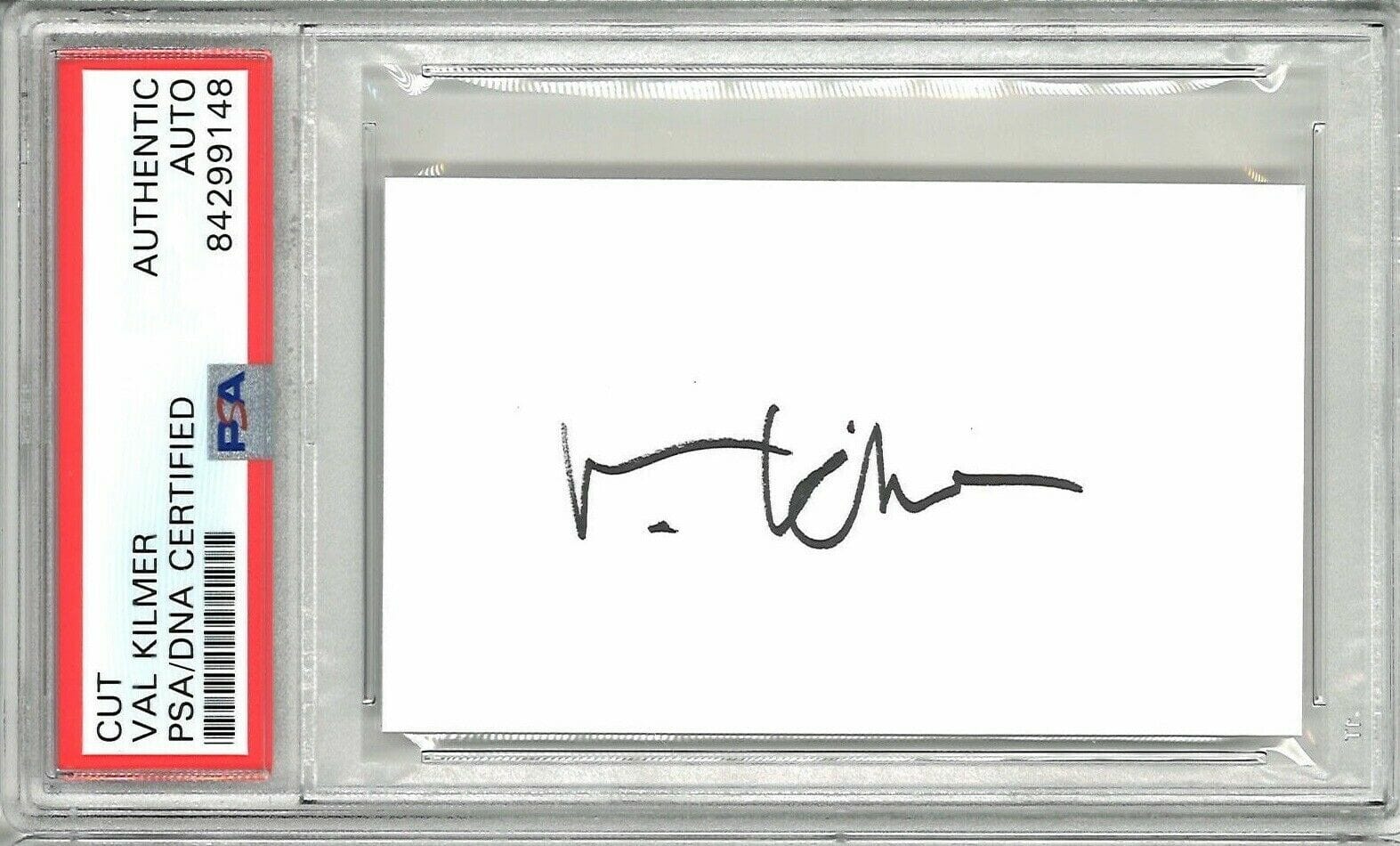 VAL KILMER SIGNED CUT SIGNATURE PSA DNA 84299148 TOP GUN TOMBSTONE ...