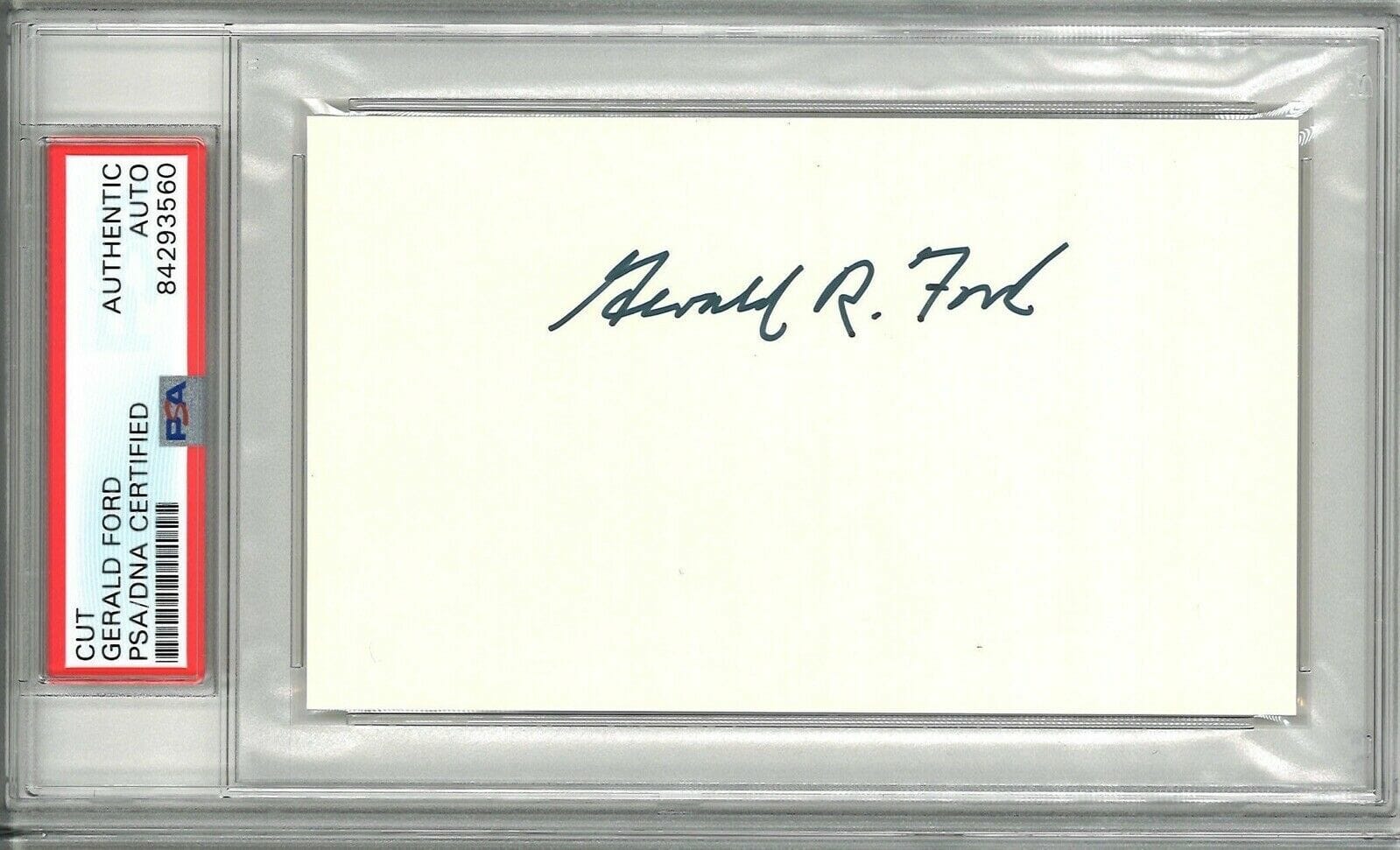 PRESIDENT GERALD FORD SIGNED CUT SIGNATURE PSA DNA 84293560 (D) POTUS ...