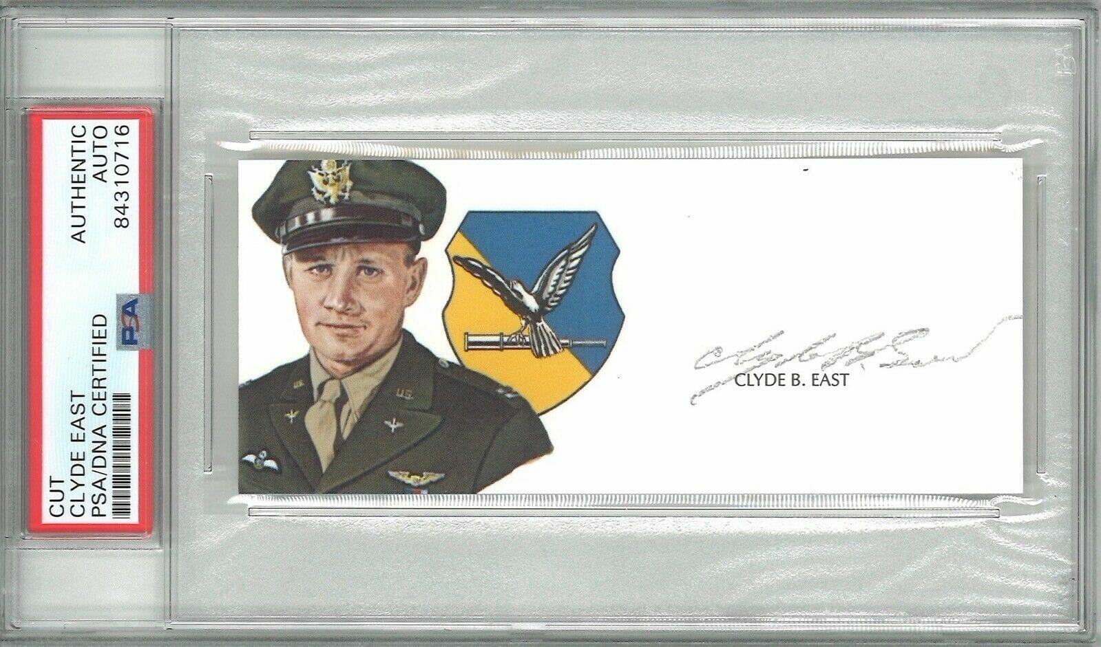CLYDE EAST SIGNED CUT SIGNATURE PSA DNA 84310716 (D) WWII ACE | Autographia