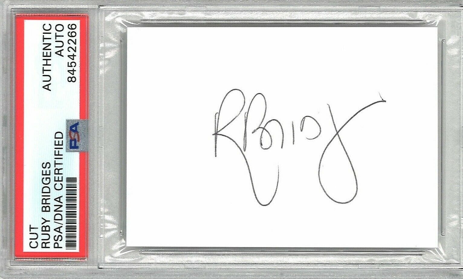 RUBY BRIDGES SIGNED CUT SIGNATURE PSA DNA 84542266 CIVIL RIGHTS ICON ...