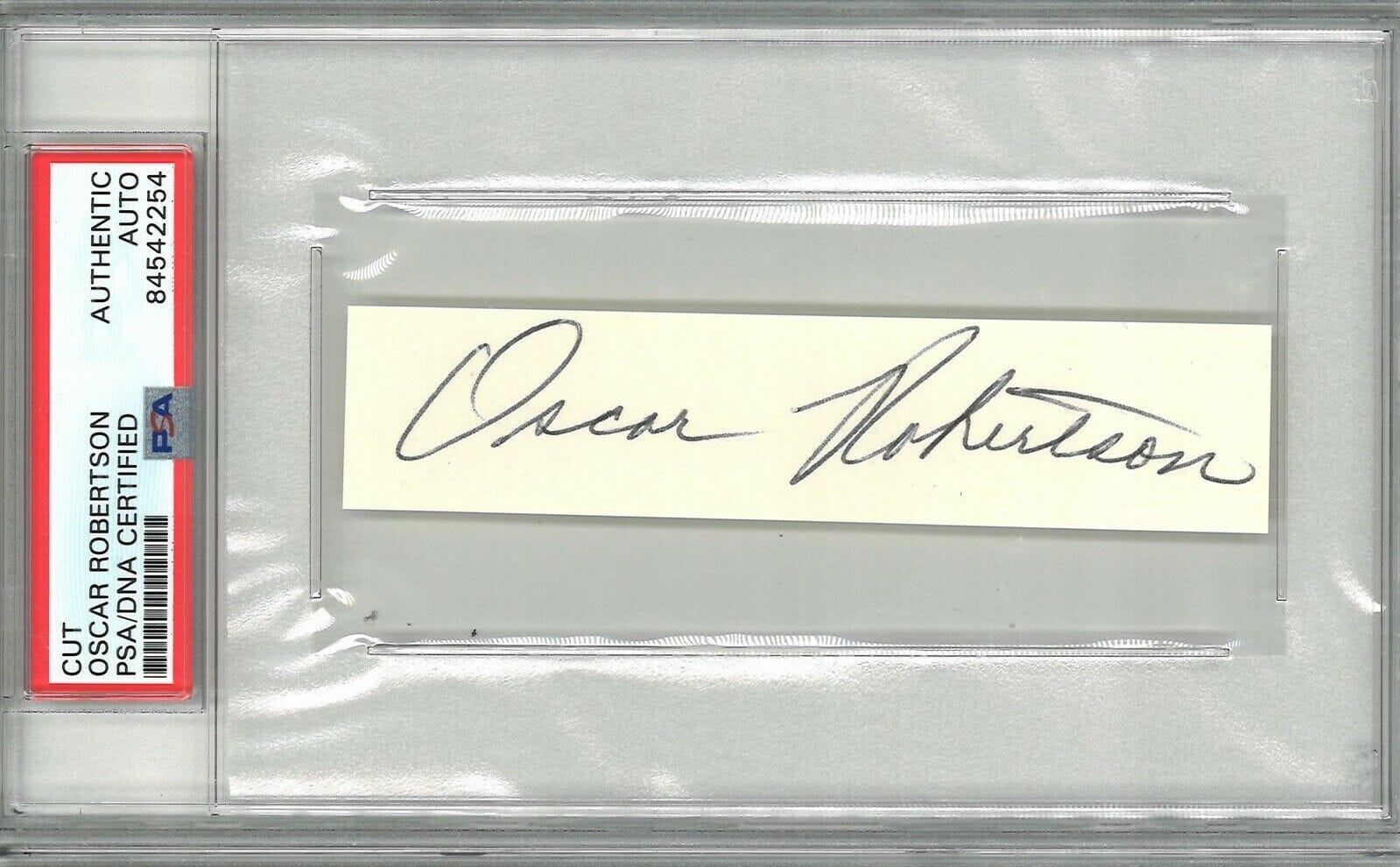 OSCAR ROBERTSON SIGNED CUT SIGNATURE PSA DNA 84542254 NBA 50 MR TRIPLE ...