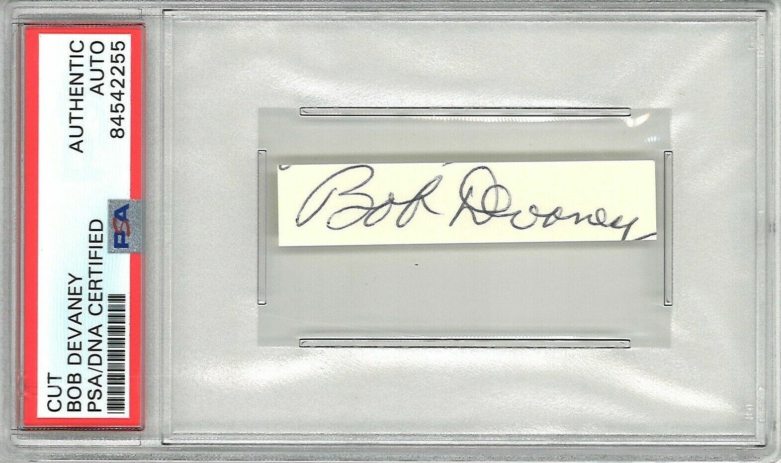 BOB DEVANEY SIGNED CUT SIGNATURE PSA DNA 84542255 NEBRASKA CORNHUSKERS ...