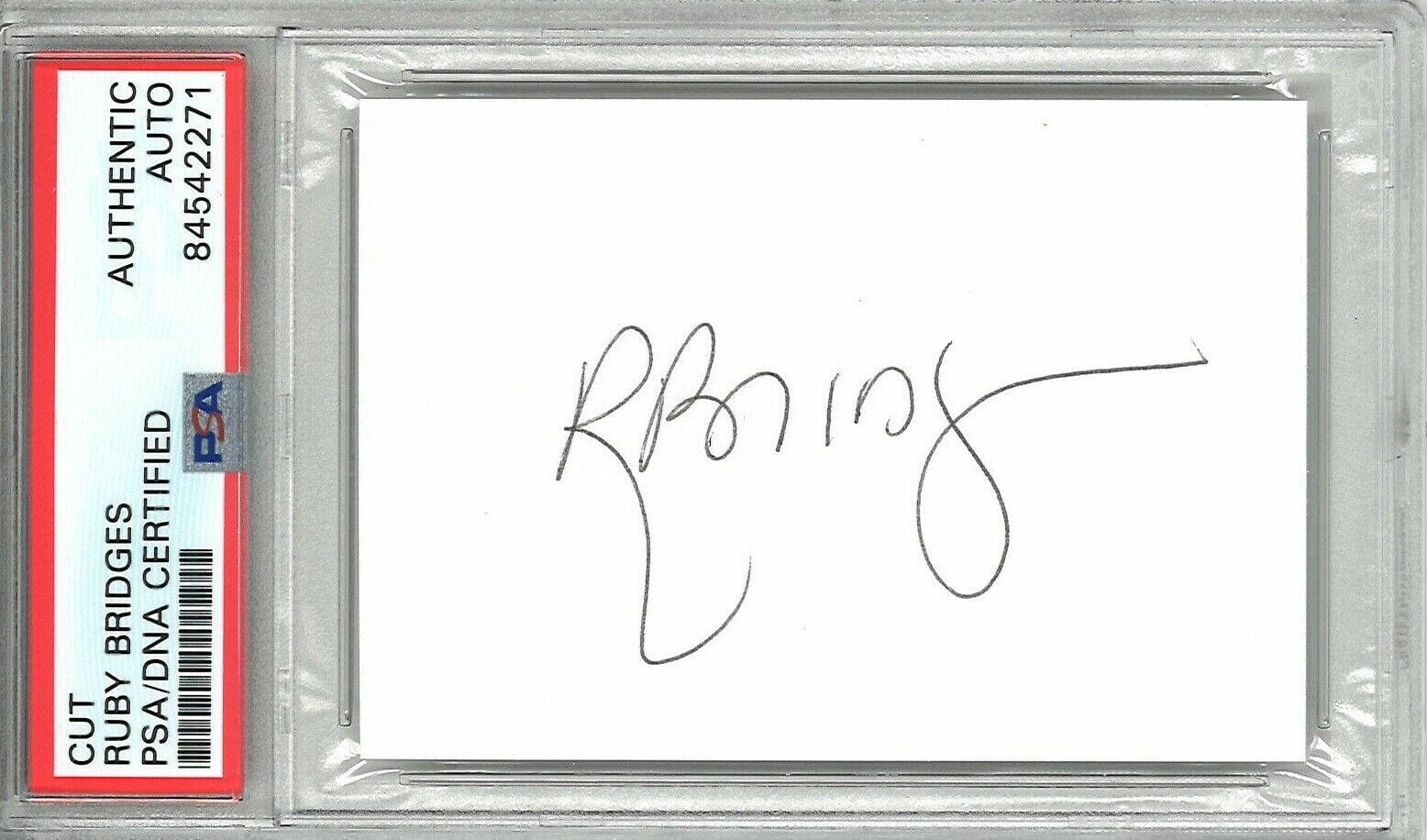 RUBY BRIDGES SIGNED CUT SIGNATURE PSA DNA 84542271 CIVIL RIGHTS ICON ...